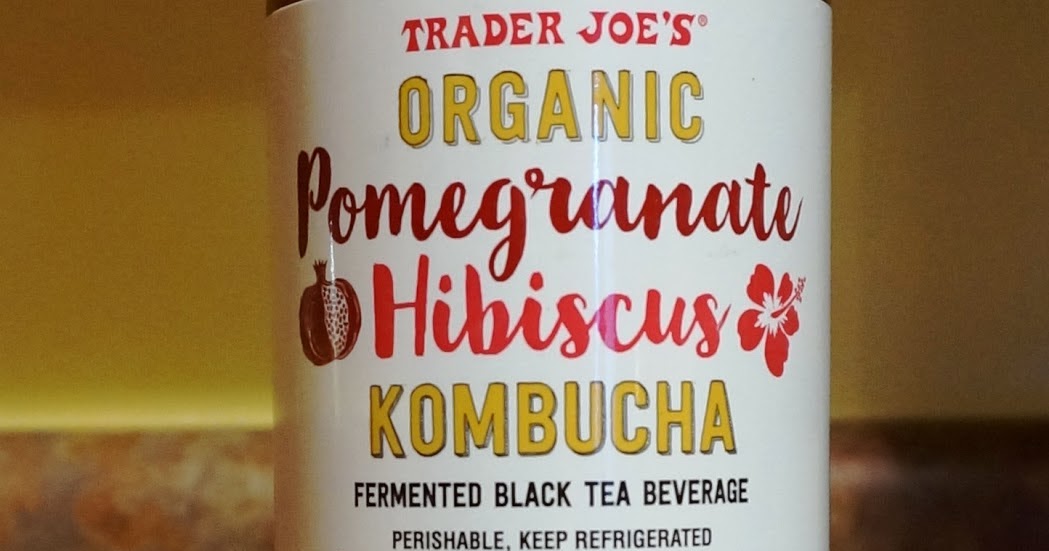 Exploring Trader Joe's: Trader Joe's Organic Pomegranate Hibiscus Kombucha