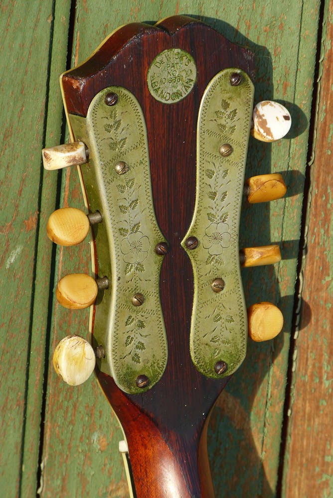 c.1920 DeWick Bandonian Wood-Resonator Mandolin