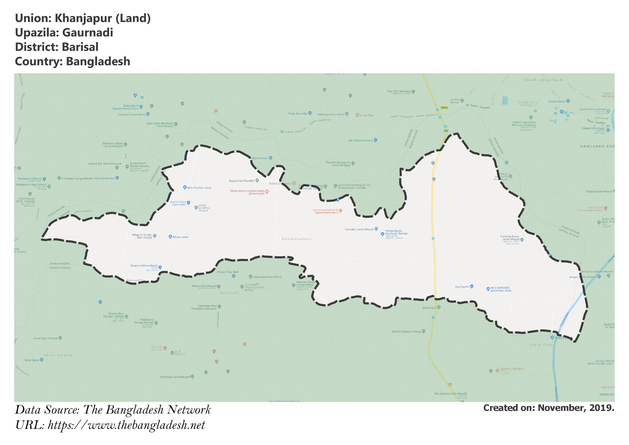 Khanjapur Union, Barisal