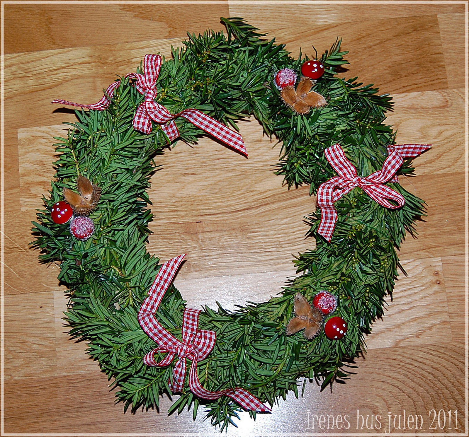 Irenes hus: Årets julkransar!