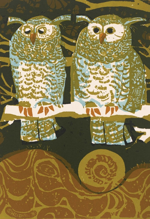 My Owl Barn: David Weidman's Mid-Century Artwork on Homeware Collection