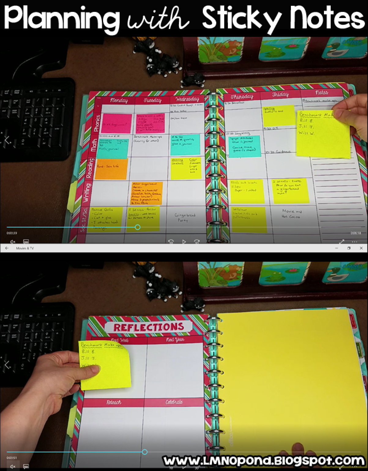 LMNO Pond: Planning with Sticky Notes