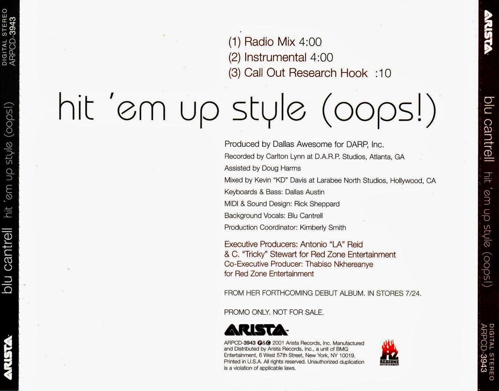 highest level of music: Blu Cantrell - Hit Em Up Style (Oops)-(Promo ...