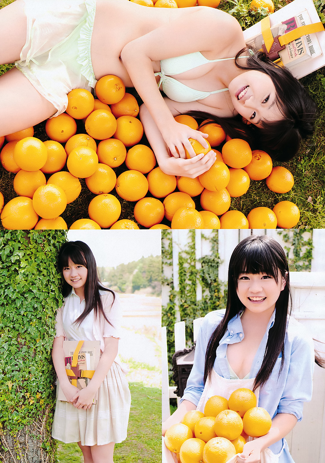 Shimada Haruka y Yamauchi Suzuran en Playboy Magazine