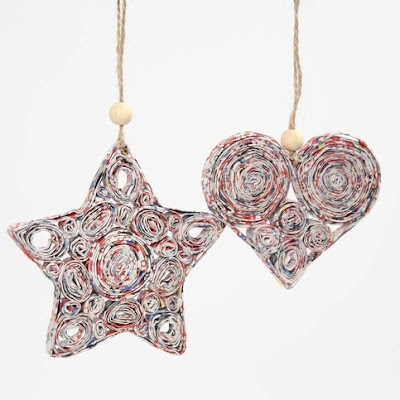 How to Recycle: Recycled Christmas Star Decorations