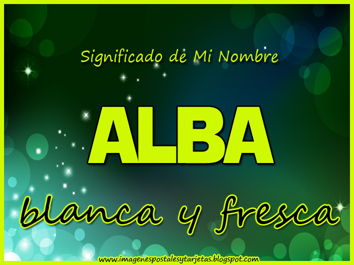 Imagenes con Significado de los nombres: Alba | Dibujos infantiles ...