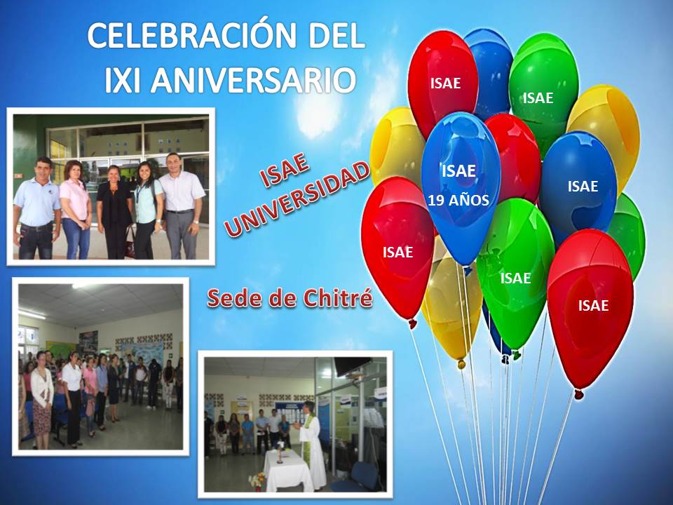 NOTICIAS: ISAE Universidad, Sede Chitré, celebra el XIX aniversario