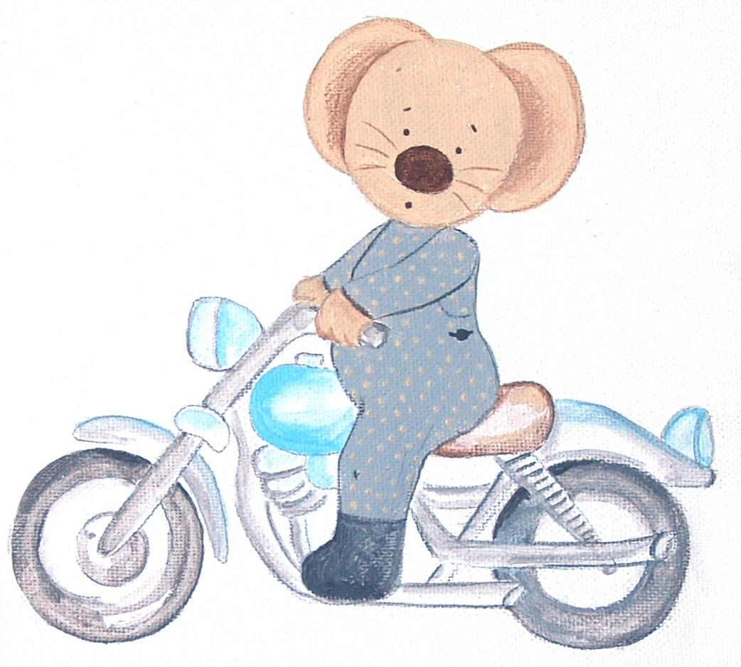 illusions d'enfants: Ratoncito en moto
