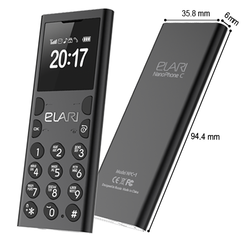 NanoPhone C is a credit card sized phone - AndroGuider | One Stop For ...