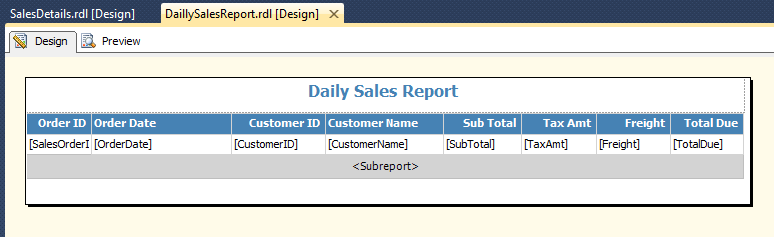 Sub Report in SSRS - IT Developer Zone