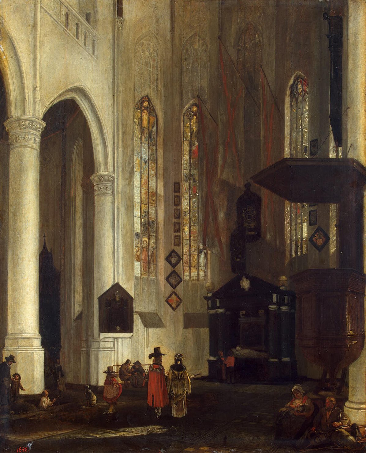 Old Church in Delft - Emmanuel de Witte | Endless Paintings