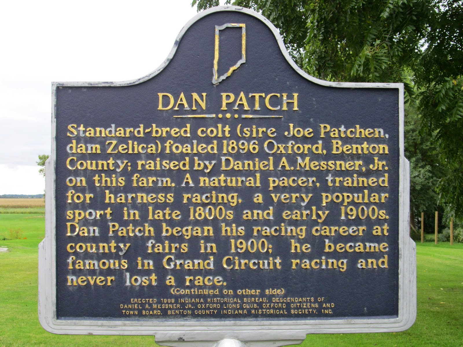 Observations in Agriculture: Oxford Indiana - Home of Dan Patch