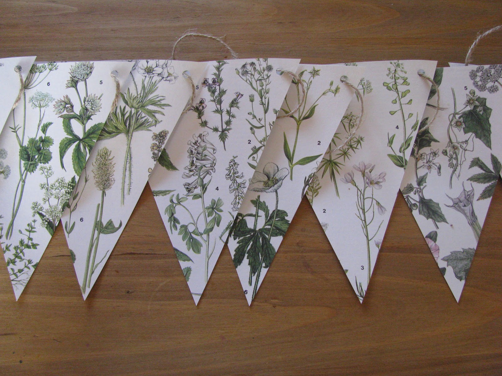 Handmade and Heritage: Botanical Bunting