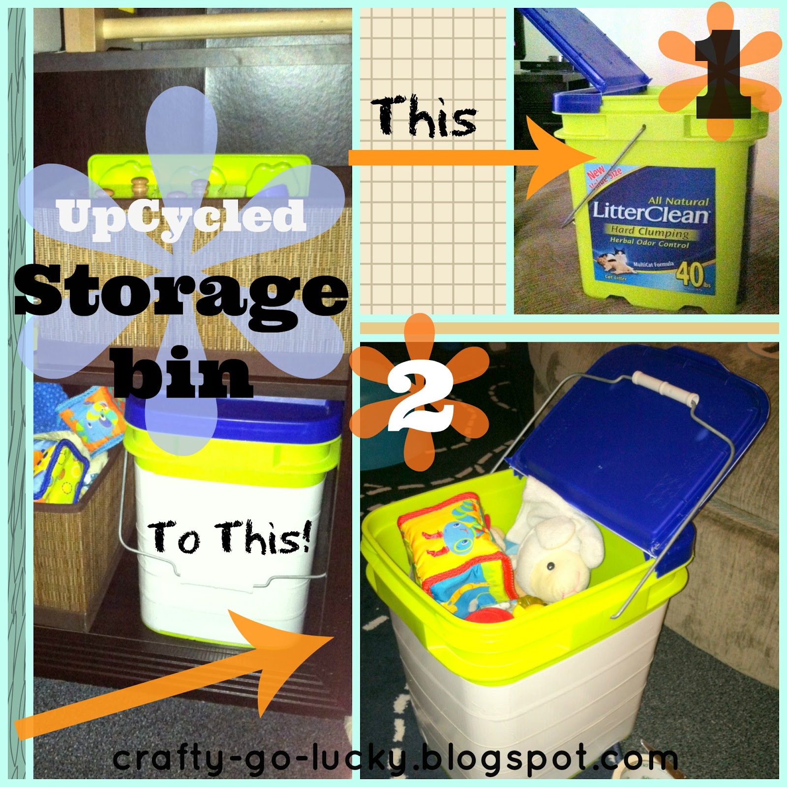 Crafty-Go-Lucky: Super Easy! UpCycled Storage bin