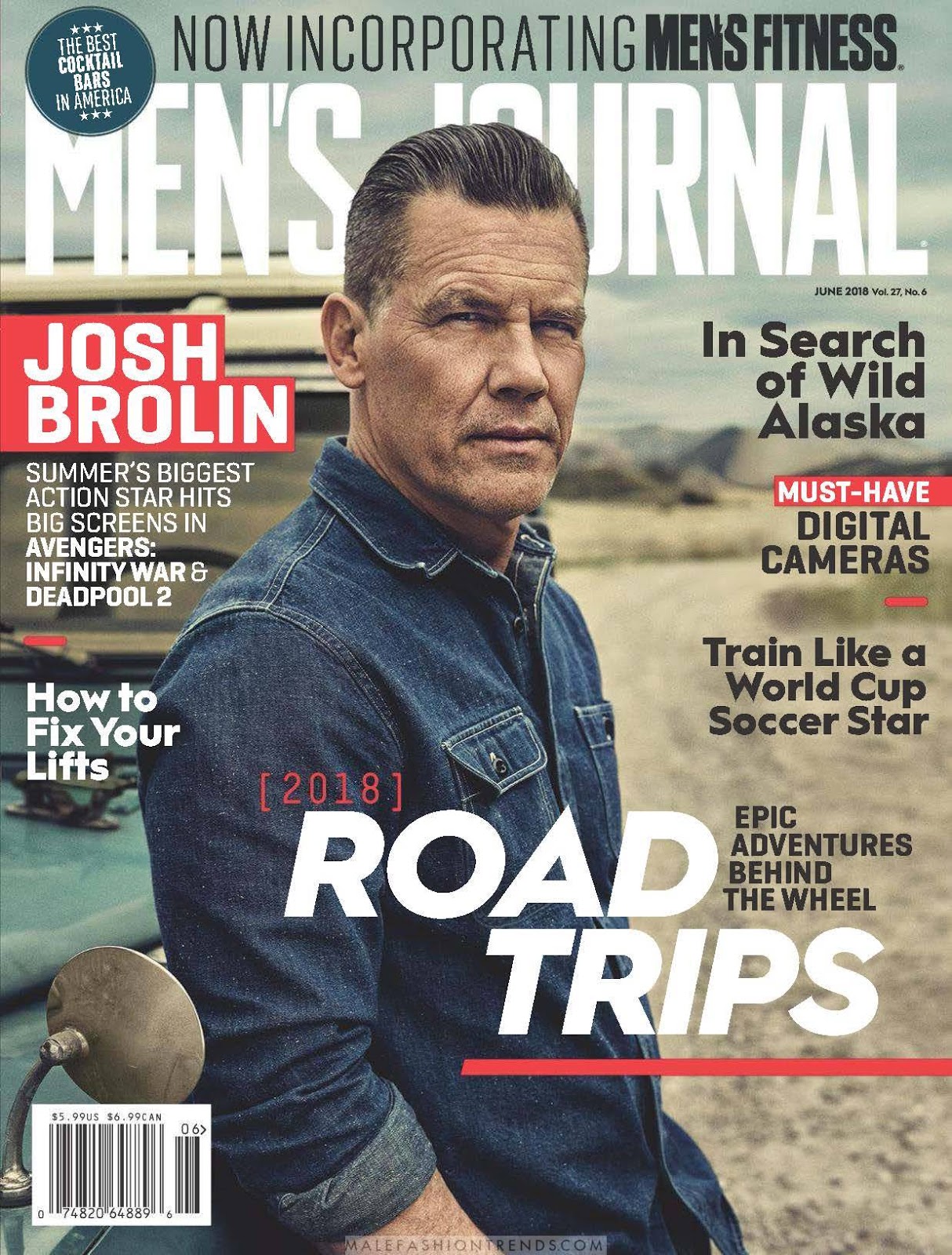 Josh Brolin para Men's Journal Magazine por Miller Mobley