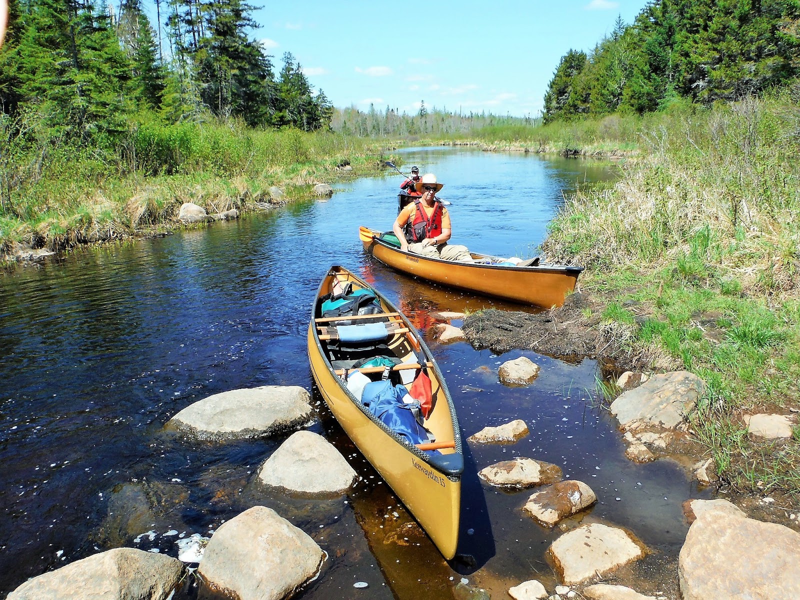 LITTLE TUPPER LAKE & ROCK POND & ROUND LAKE canoe camping. Adirondack Park.
