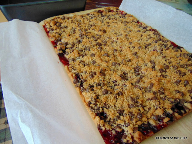 Raspberry Coconut Chocolate Chip Bars