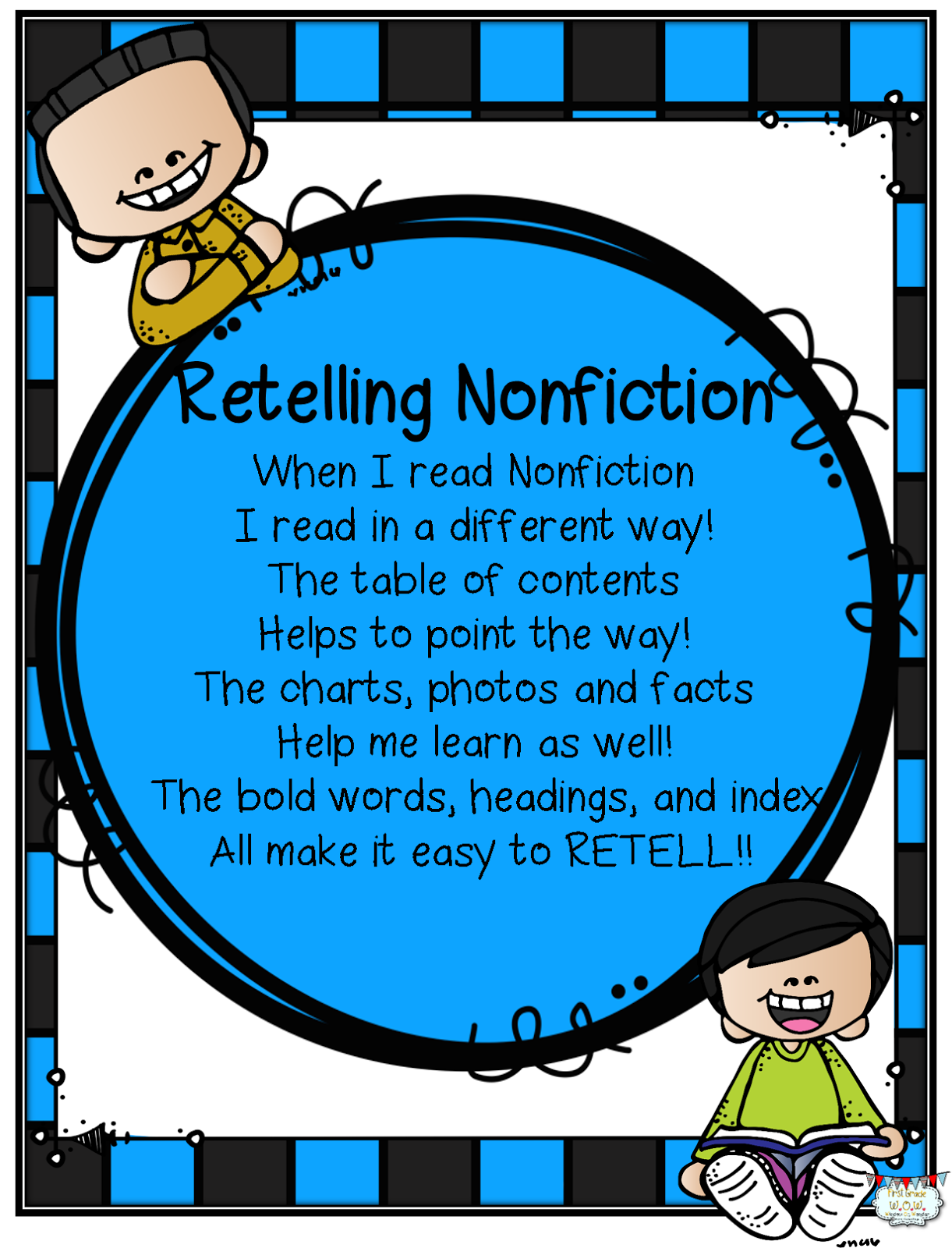 First Grade Wow: Retelling Expository/Nonfiction!!