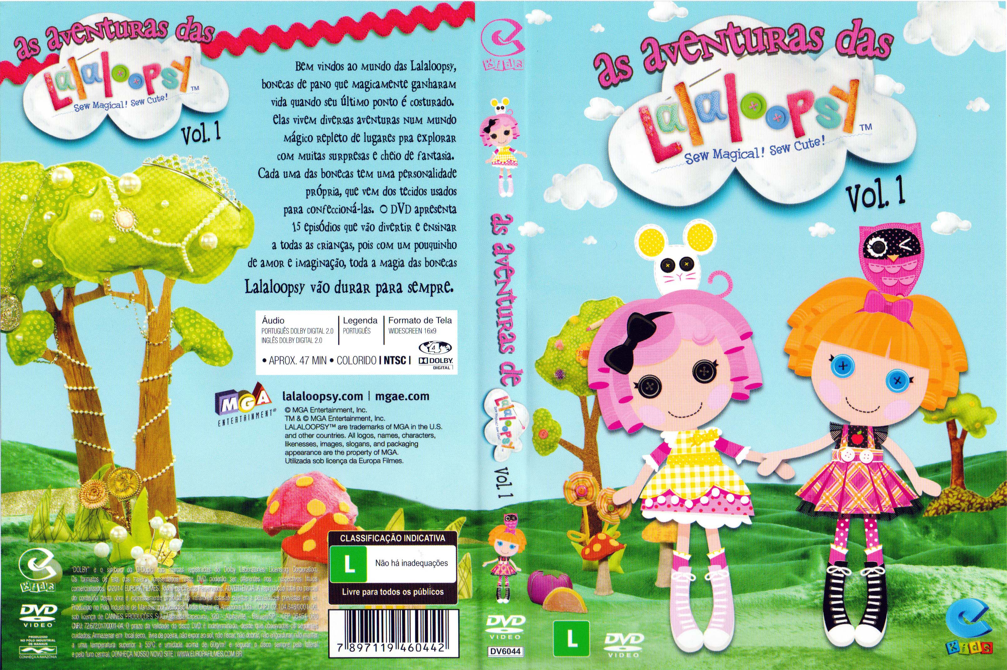 Capa DVD As Aventuras De Lalaloopsy Vol 1 - DVD Cover - Baixar Capas de ...