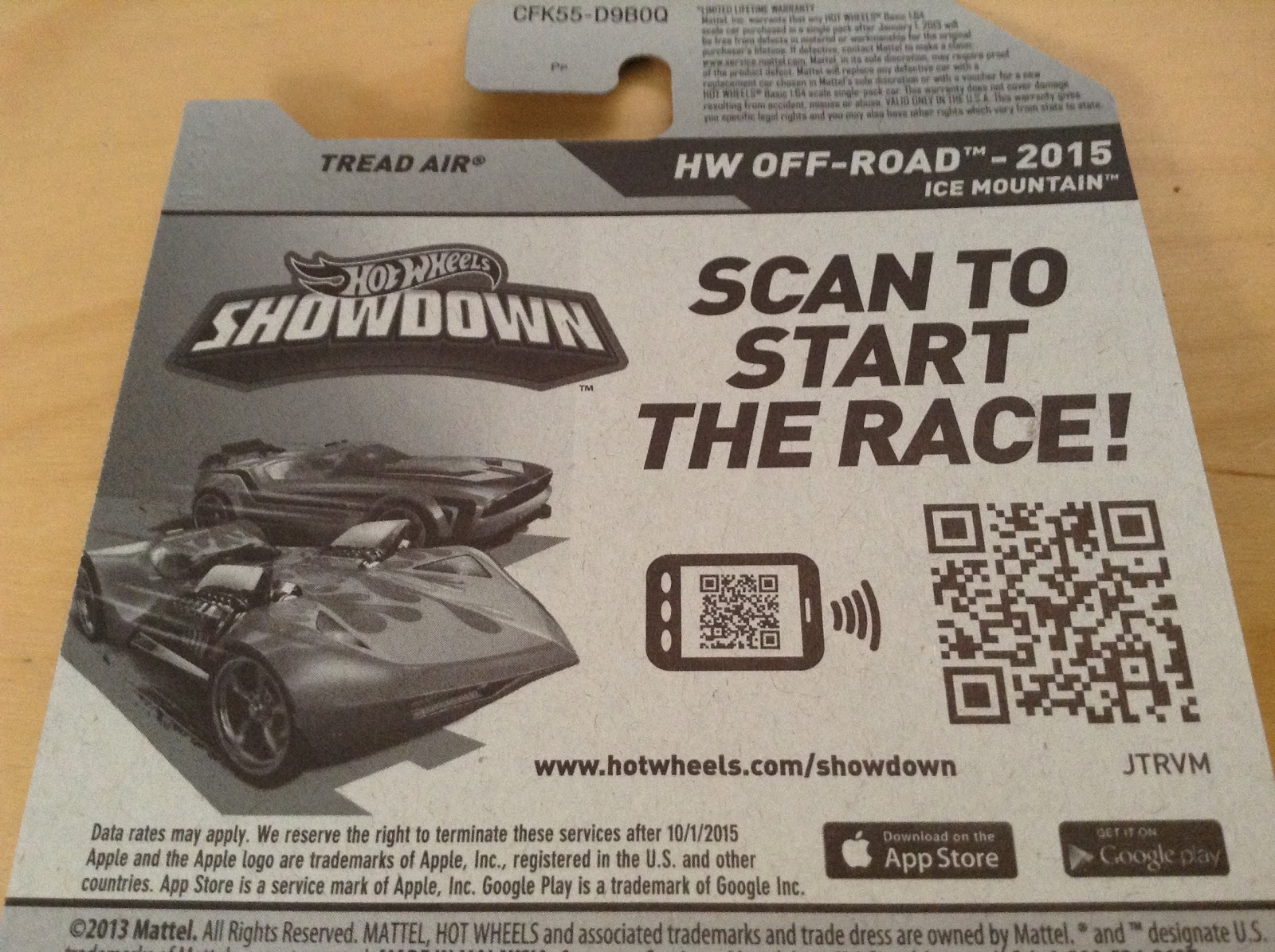 JULIAN'S HOT WHEELS BLOG: Tread Air (2015 Q Case Regular Treasure Hunt)