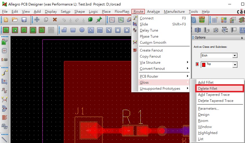 科技難.不難: Allegro電路板設計 - Via、Pad加入與刪除淚滴(Teardrop)