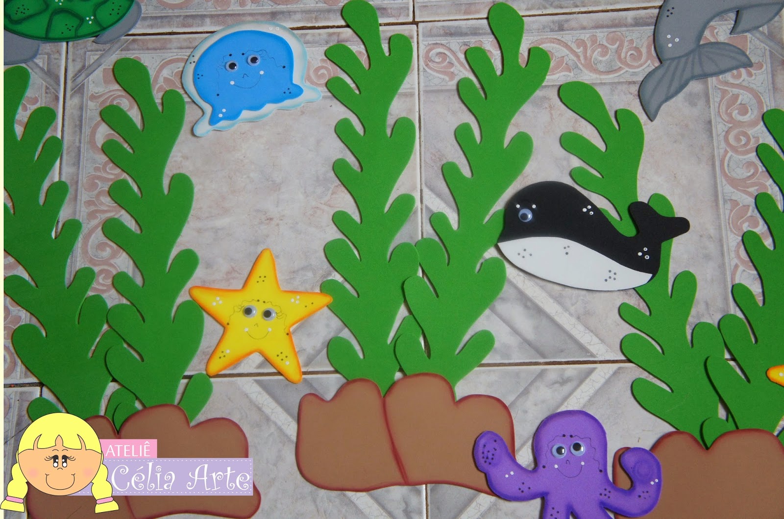 Ateliê Celia Arte: Fundo do Mar em EVA