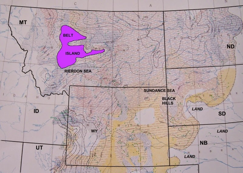 History of the Earth: October 15. The Sundance Sea and an Island in Montana