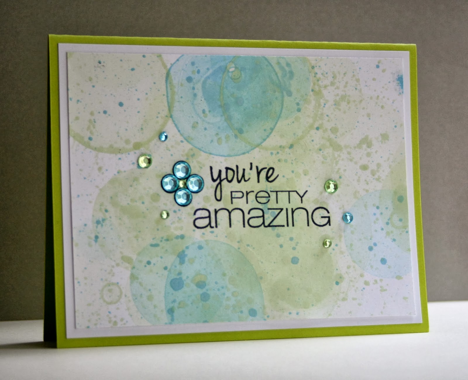 Sooner rather than Later: Amazing Bubbles Card from Handmade Cards
