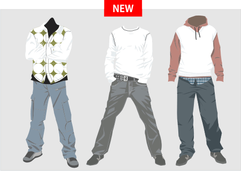 Mens Wear Vector | Corel Draw Tutorial and Free Vectors