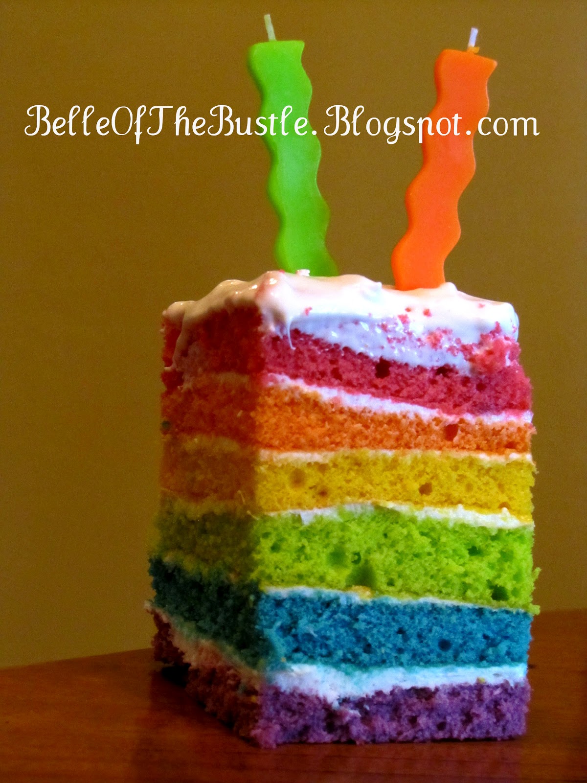Belle of the Bustle: Summer Boredom-Buster: Make a RAINBOW Cake!