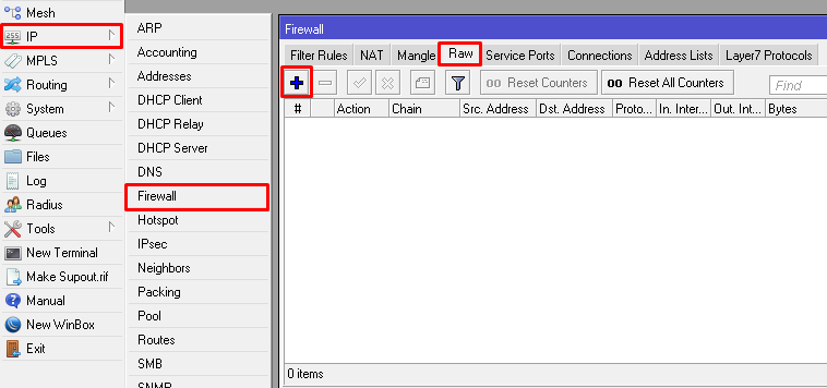 Mengenal Firewal RAW Mikrotik - Diary Config