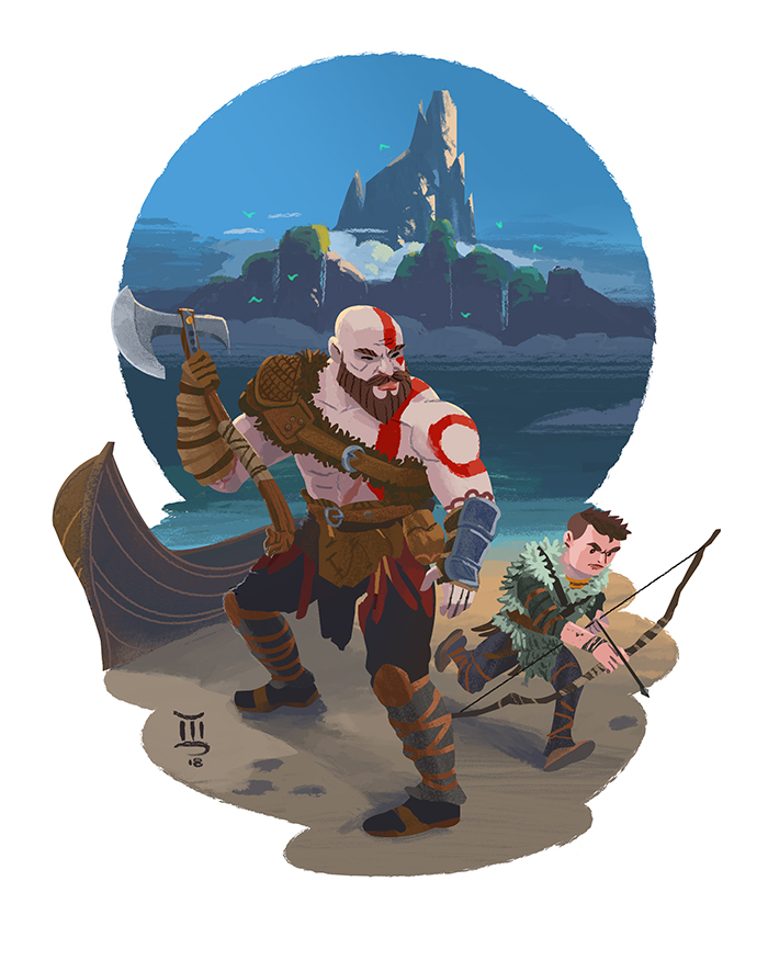 Mauro Salgado: God of War - Fan Art