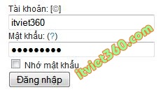 Cách tạo khung Form đăng nhập cho blogspot