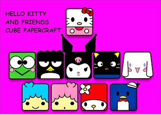 Hello Kitty and Friends Papercraft Toys | Papercraft Free Download And ...