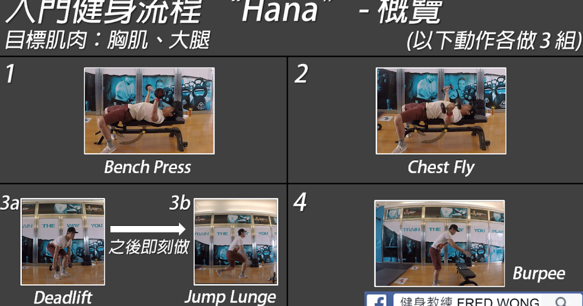 簡易運動博客 by: Fred Wong - personal trainer in Hong Kong: 入門健身流程 "Hana"