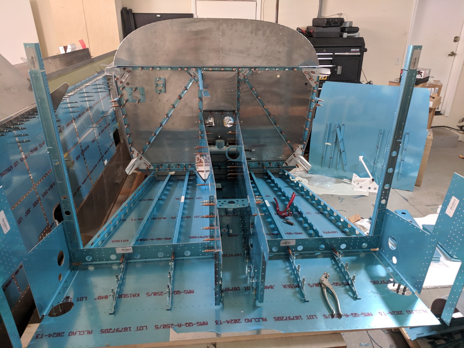 Damazio family's RV-10 project: Forward fuselage ribs and bulkheads ...