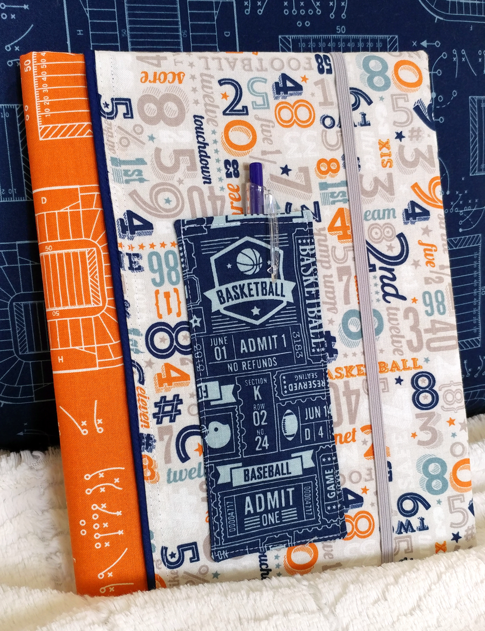 Color Block Fabric Notebook Cover Tutorial - Ameroonie Designs