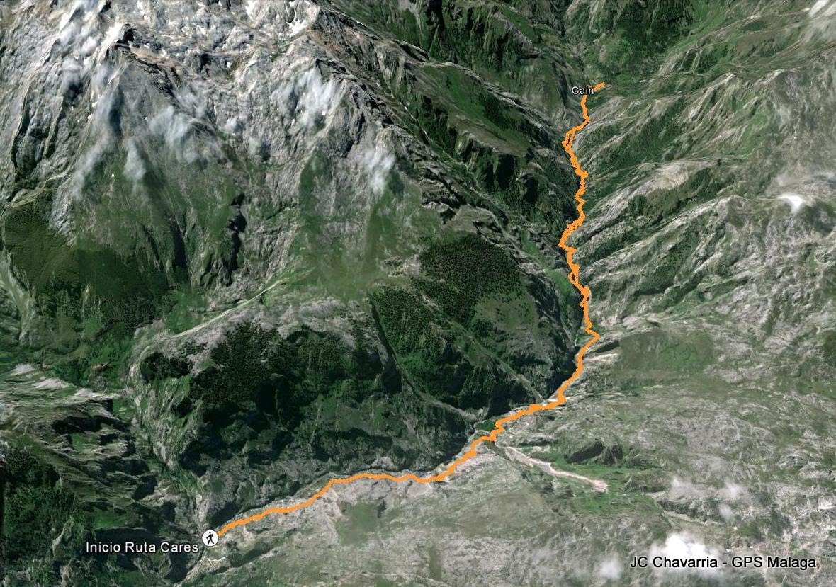 GPS Malaga: Ruta del Cares (Poncebos - Cain - Poncebos ) (Asturias ...