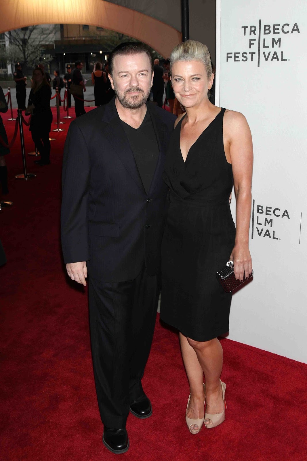 RICKY GERVAIS & JANE FALLON @ TRIBECA FESTIVAL