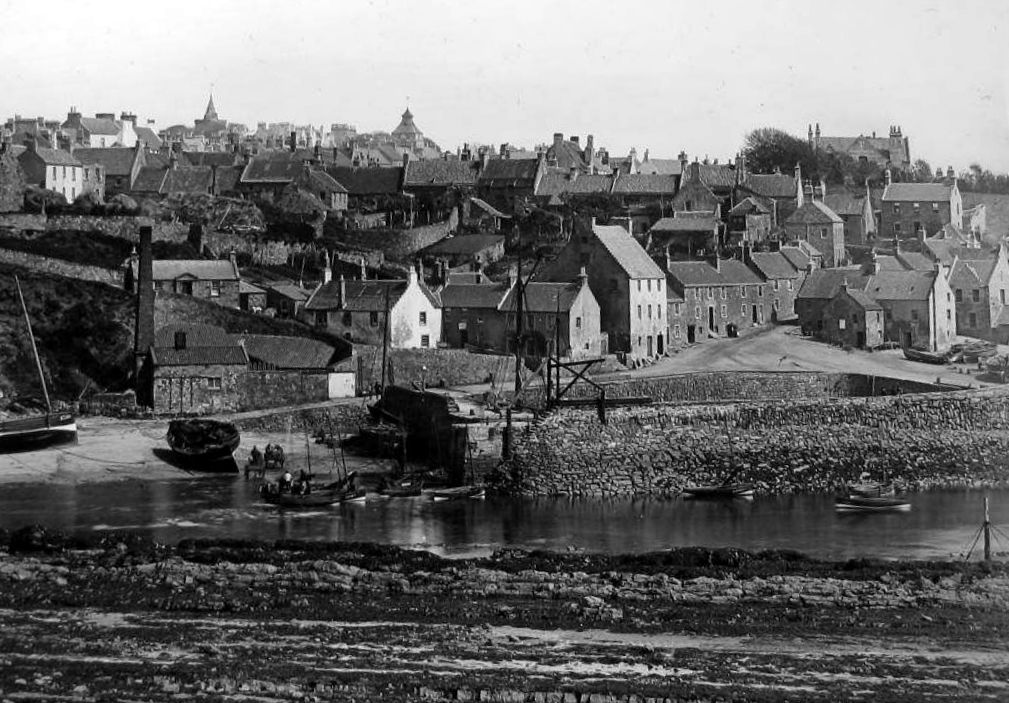 Tour Scotland: Old Photograph Cottages Houses Harbour Crail East Neuk ...