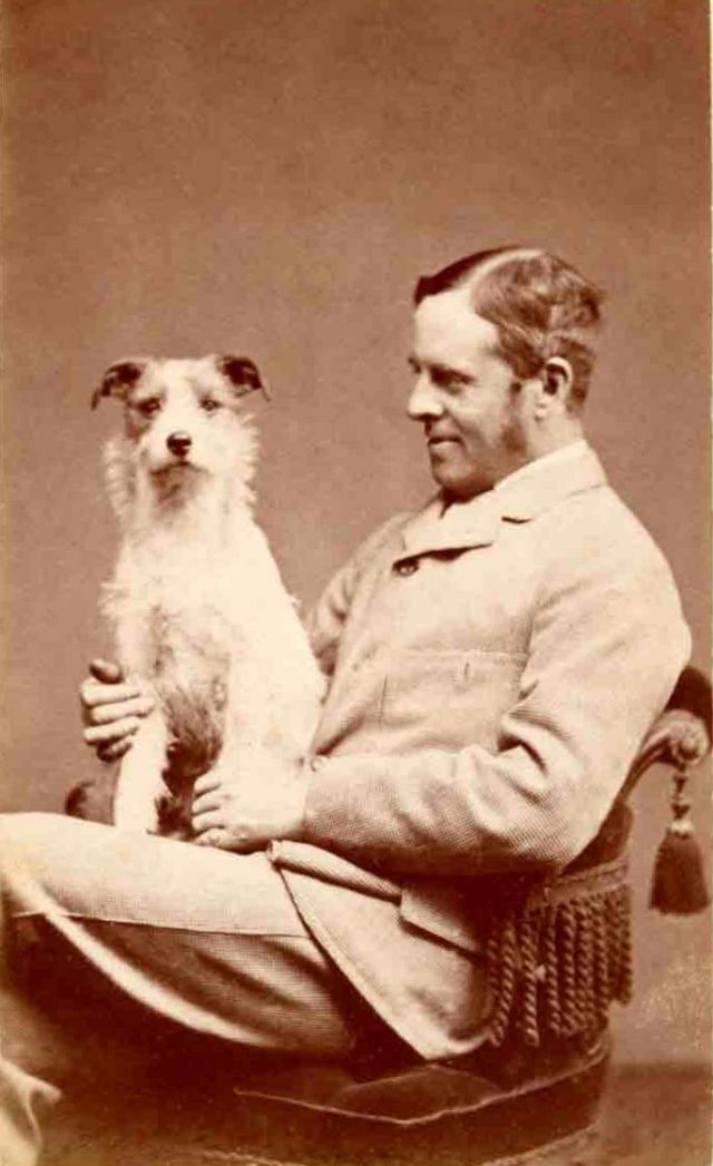40 Lovely Photos of Victorian Gentlemen With Their Dogs From the 19th ...