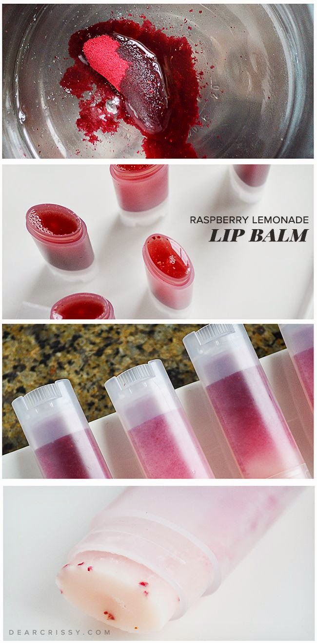 DIY Raspberry Lemonade Lip Balm - This gorgeous ombre raspberry ...