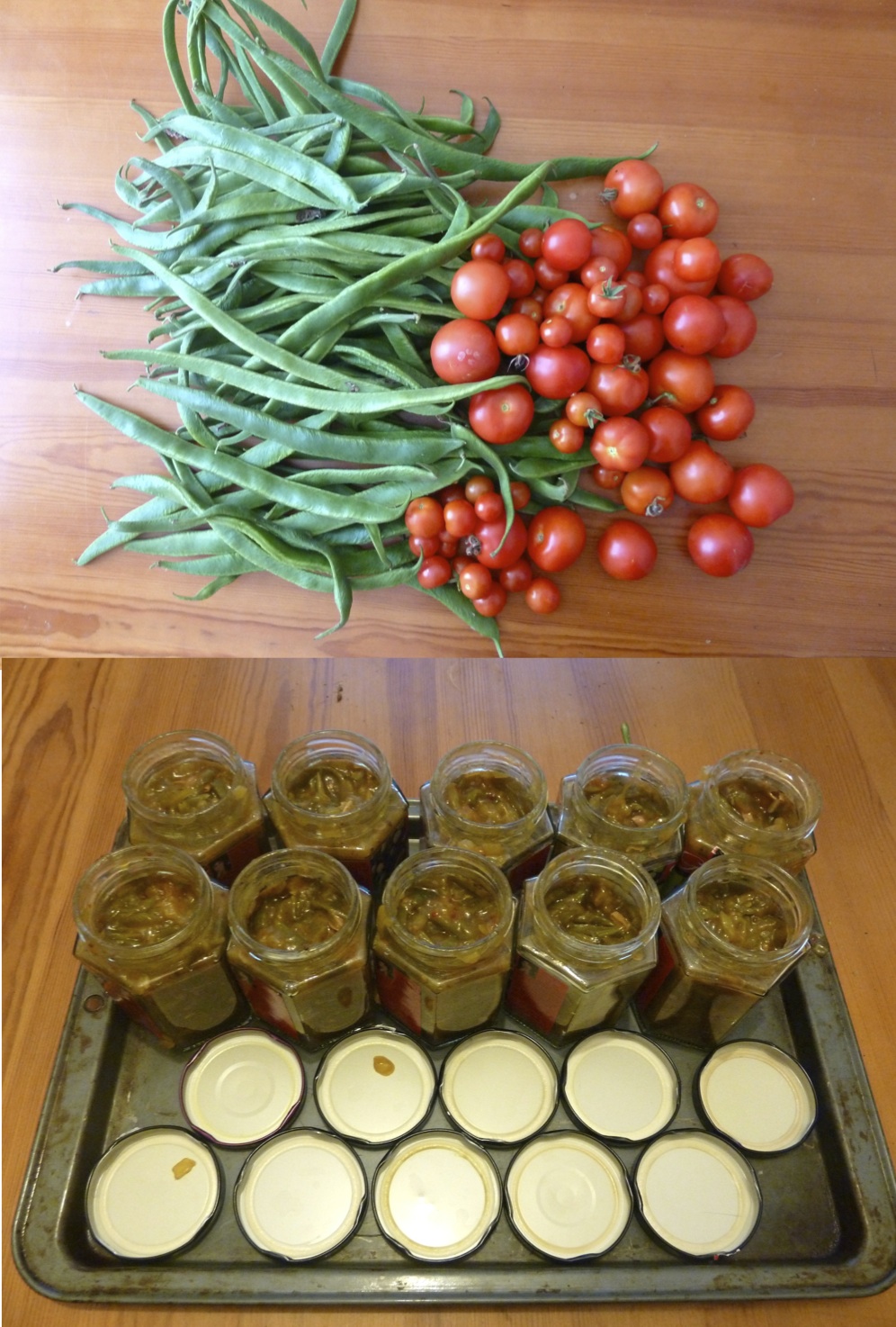 Possumology: Using up tomato and runner bean gluts