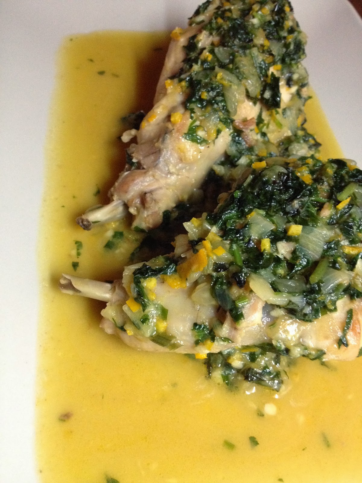 Conejo con naranja y menta - ¡Huele Bien!