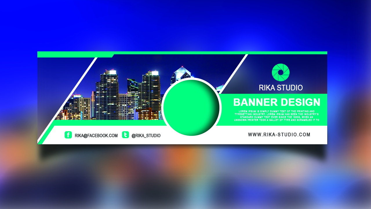 Cara Membuat Banner Dengan Photoshop | Business Banner Design - Rika Studio