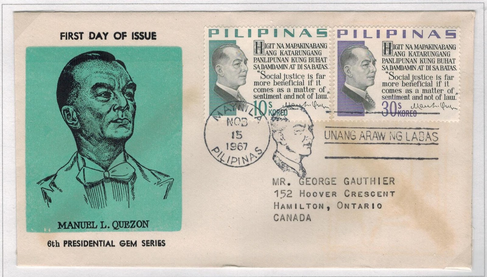 Philippine Republic Stamps : 1963 -1973 Presidential Credo Series