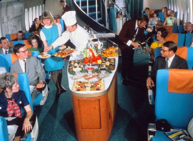 What Airplane Food "USED" To Look Like [ Being Ron ]