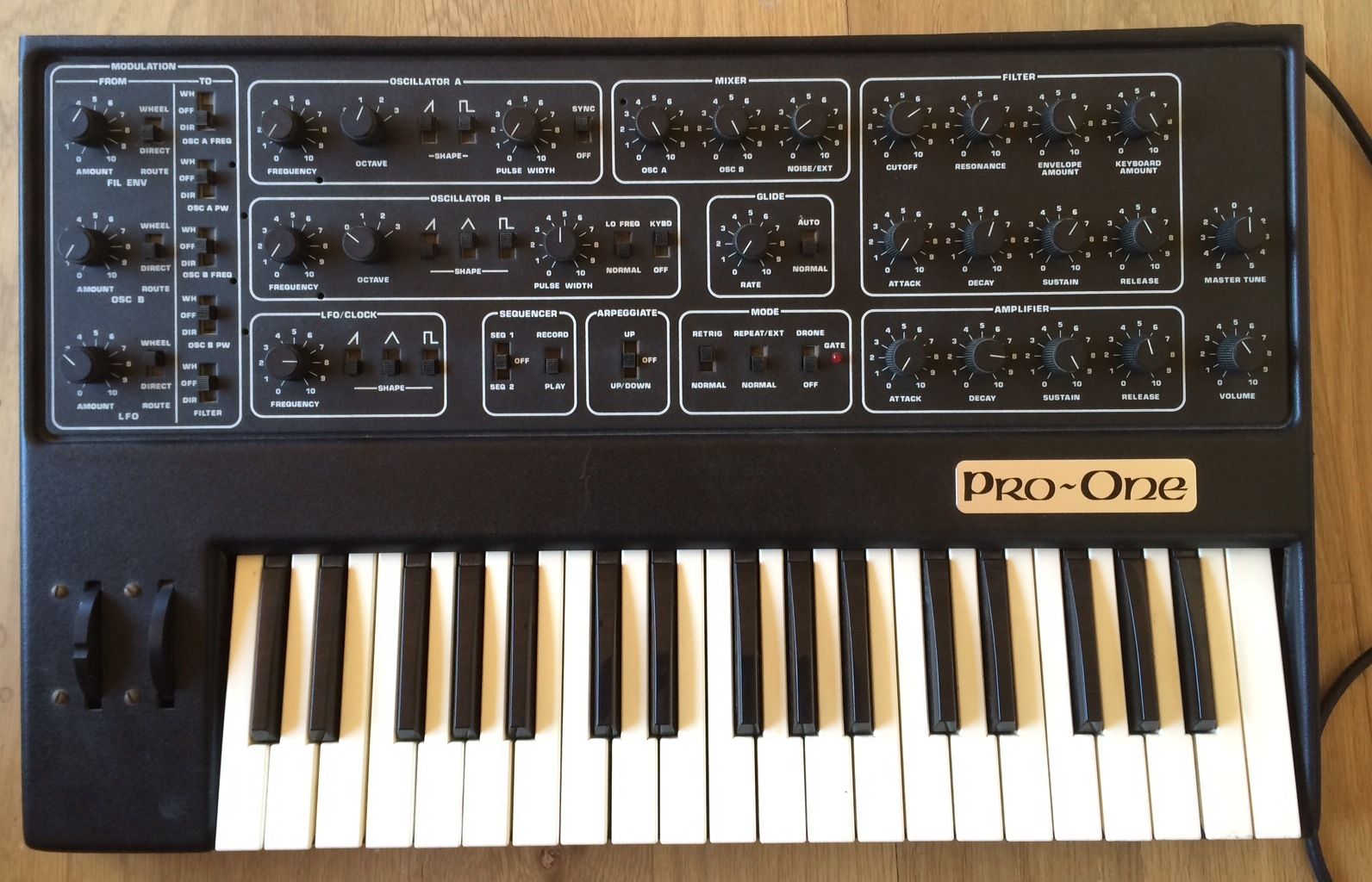 MATRIXSYNTH: Sequential Circuits Pro One with Turbo CPU & MIDI SN 8577