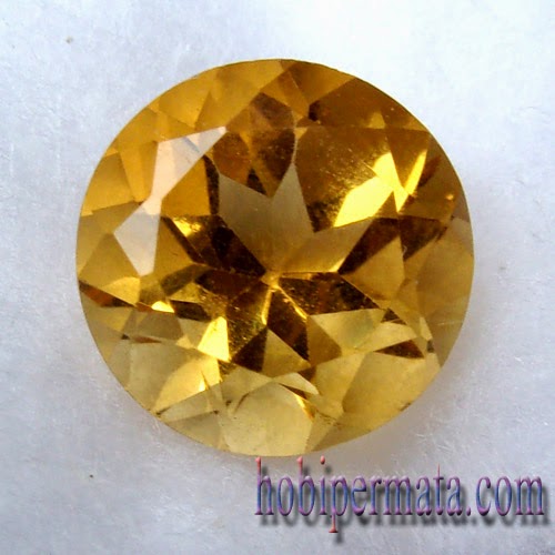 Batu Permata Citrine Cutting Berlian 009H -Jual Batu Permata Hobi Permata