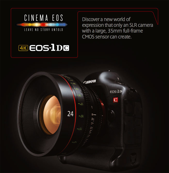 FILMCASTLive!: CANON EOS-1DC AVAILABLE ON DECEMBER 26